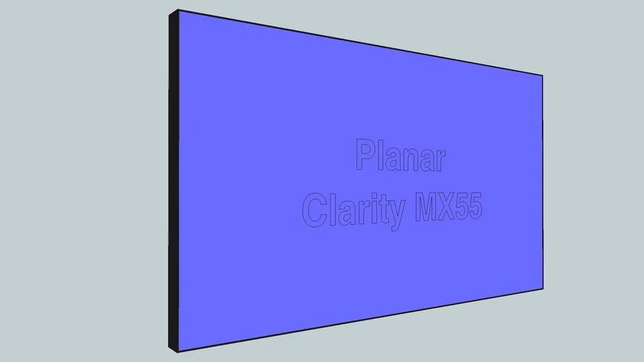 Planar Clarity Matrix MX55 LCD Panel | 3D Warehouse