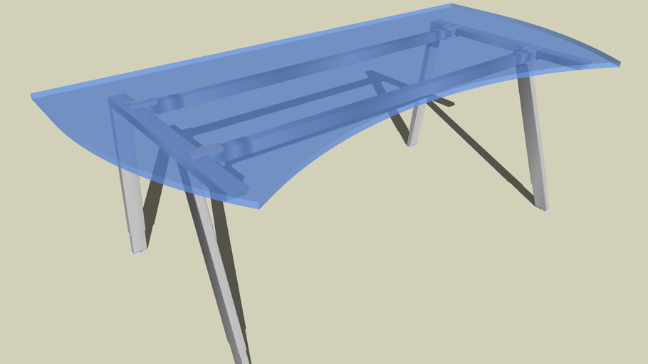 glass table | 3D Warehouse