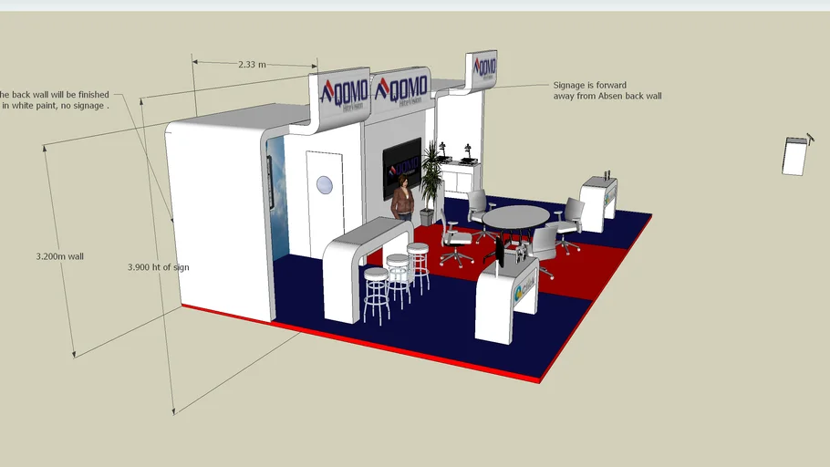 Exhibit display example | 3D Warehouse