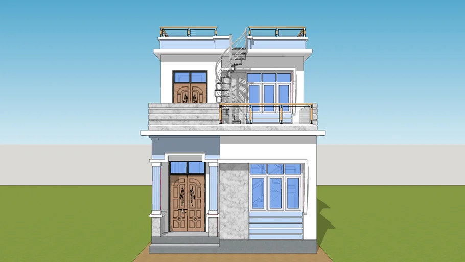 2 Storey RCC Building | 3D Warehouse