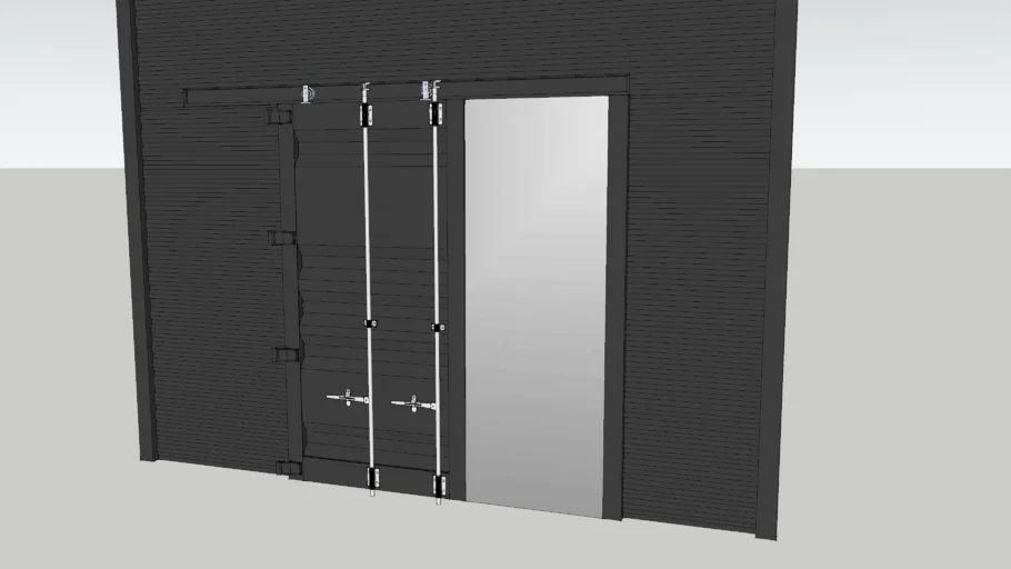 Industrial sliding container door | 3D Warehouse