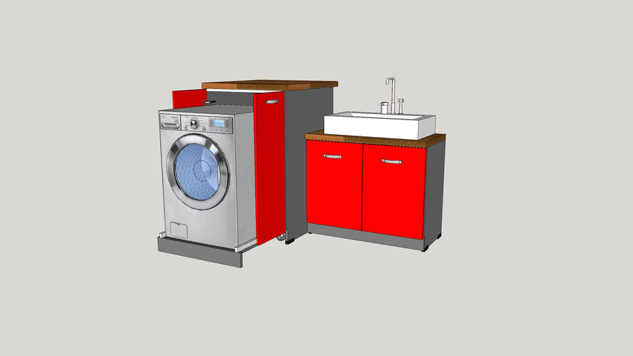 Washing Machine Cabinet | 3D Warehouse