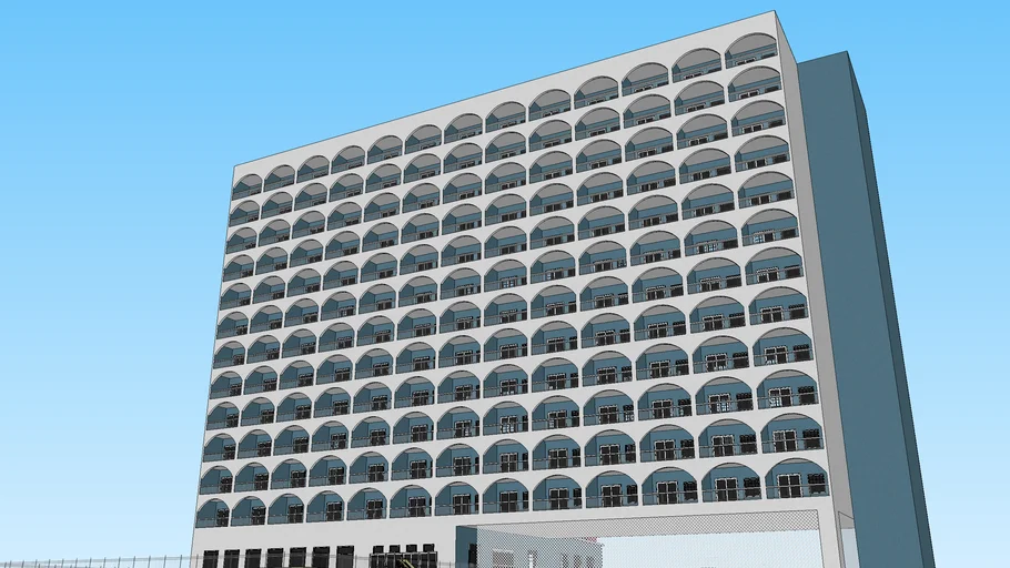 Oceanfront Hotel | 3D Warehouse