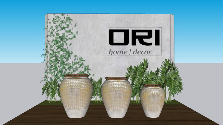 Vaso Rústico - Inglaterra Branco | 3D Warehouse