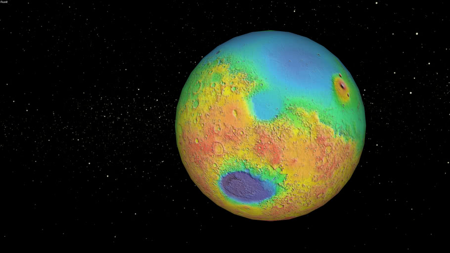 Mars - MOLA False Color Topography Mapping | 3D Warehouse