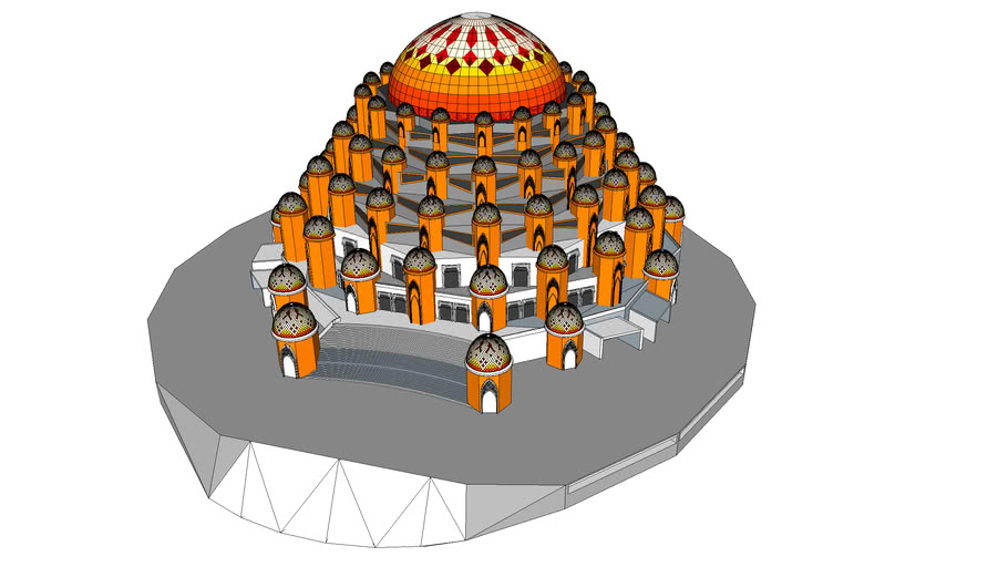 Masjid 99 Kubah Makassar | 3D Warehouse