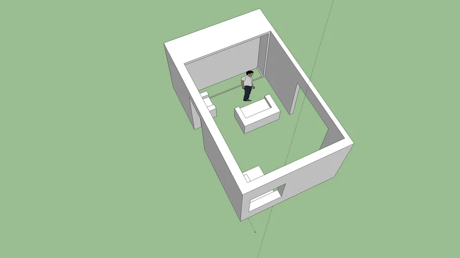 Computer Room with furniture | 3D Warehouse