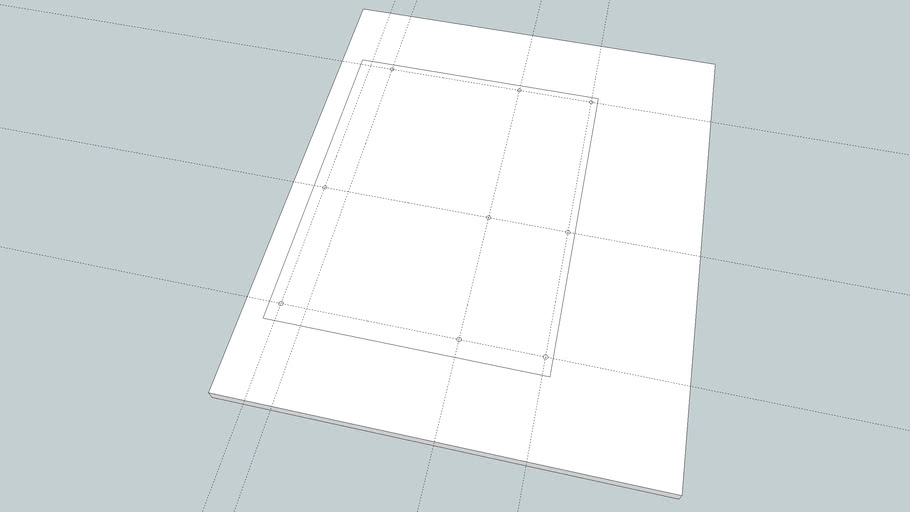 motherboard tray with holes layout | 3D Warehouse