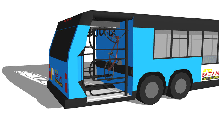 Bus with Bike Cage | 3D Warehouse