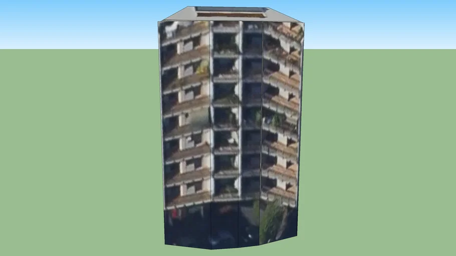 Edilizia popolare anni 60/70 in Roma, Italia | 3D Warehouse