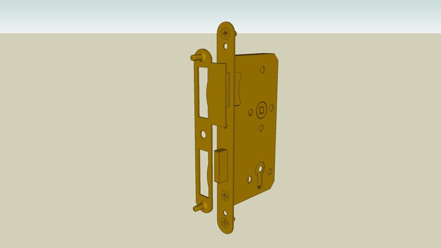 Hafele Heavy duty mortise lock | 3D Warehouse