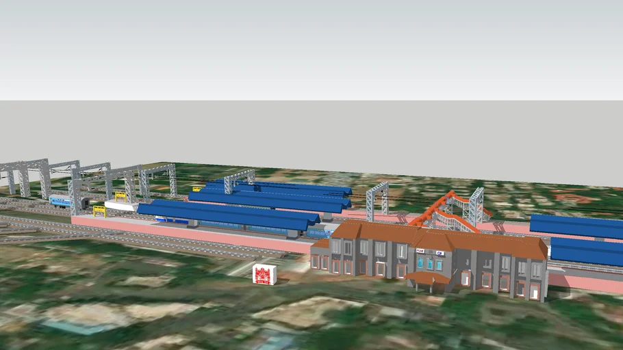 Pune Junction Railway Station Indian Railway by Rajat Warang | 3D Warehouse