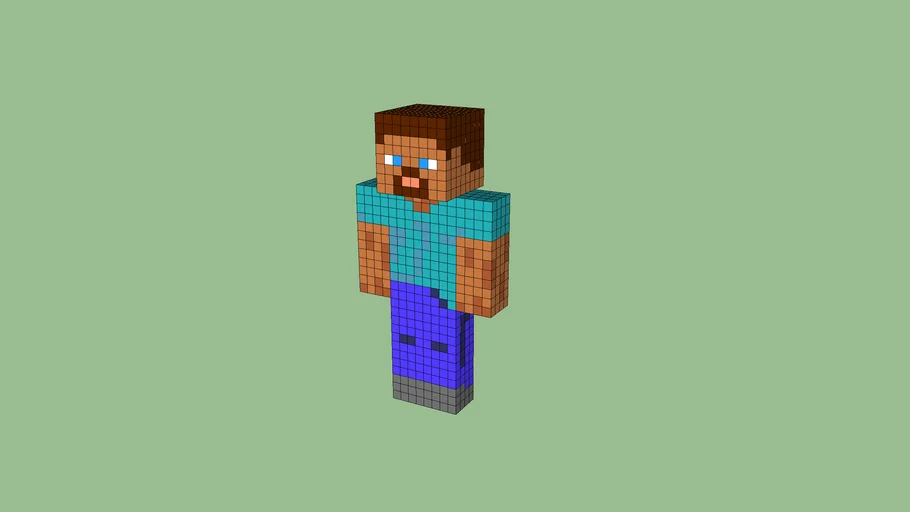 Steve Minecraft Pixel | 3D Warehouse
