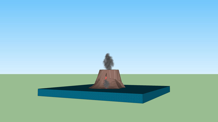 volcano model | 3D Warehouse