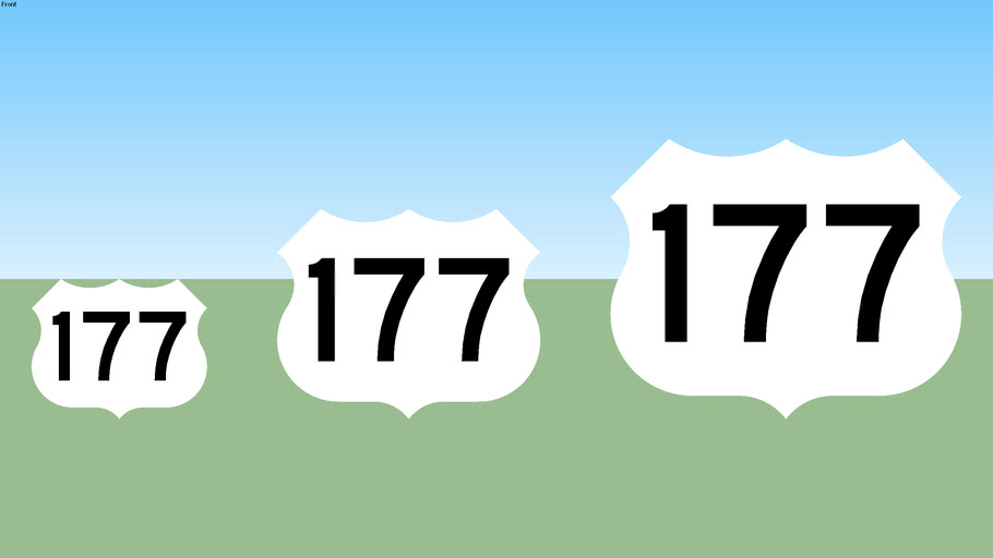 U.S. 177 Sign | 3D Warehouse
