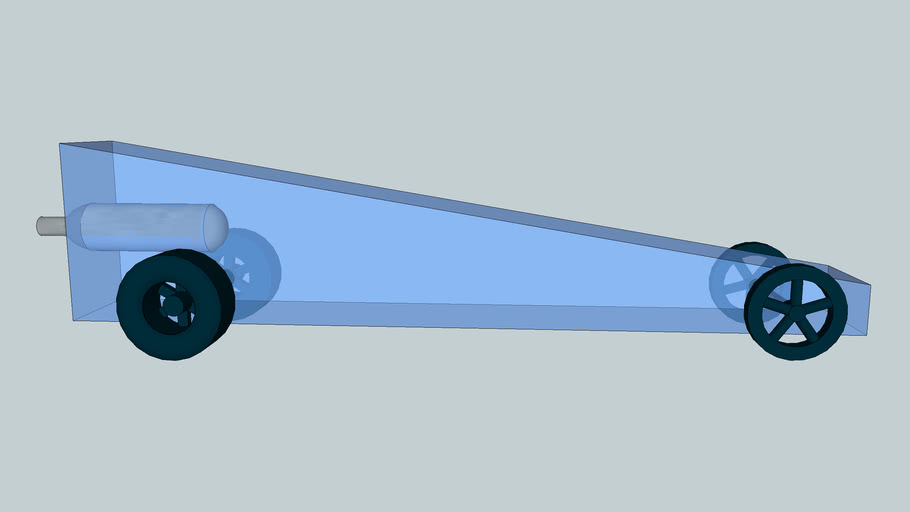 CO2 dragster ready to shape | 3D Warehouse