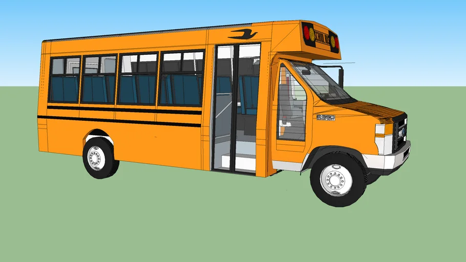 2015 Blue Bird (Micro Bird G5) 15 passenger school bus (Ford) | 3D ...