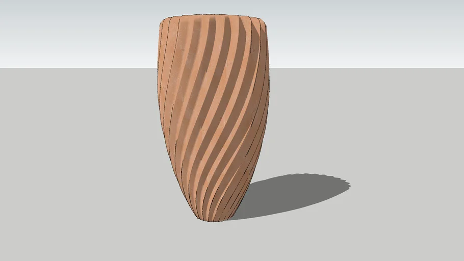 Agora Solis Planter Tall by Quick Crete Products. | 3D Warehouse