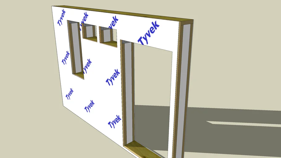 Advanced Framing Technique - Wall made from TJI beams | 3D Warehouse