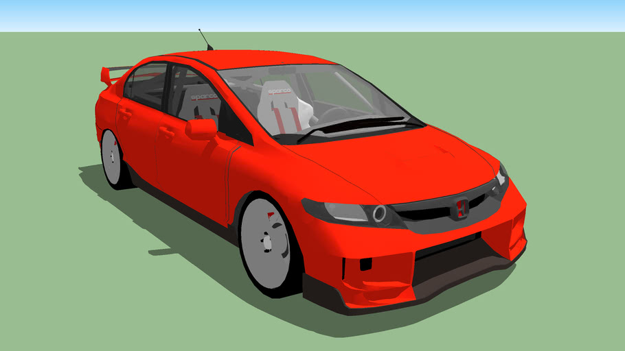 Modified Honda Civic FN2 Type R 2007 | 3D Warehouse