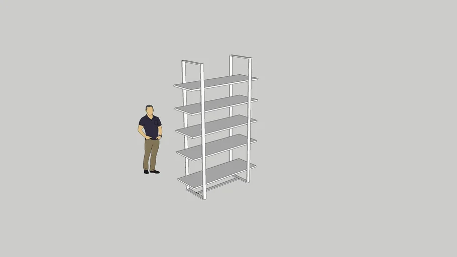 Industrial Bookshelf | 3D Warehouse