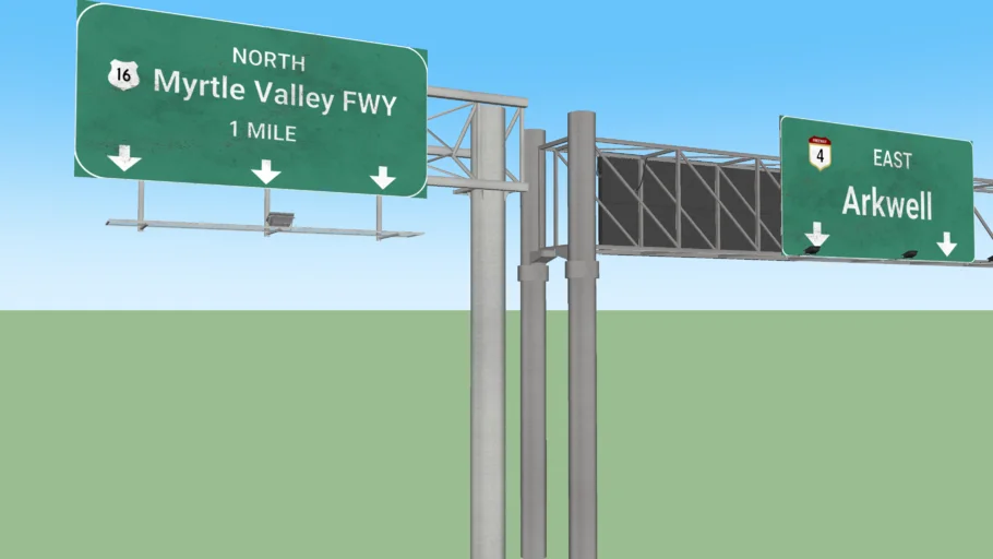 Interchange signs set 2 | 3D Warehouse