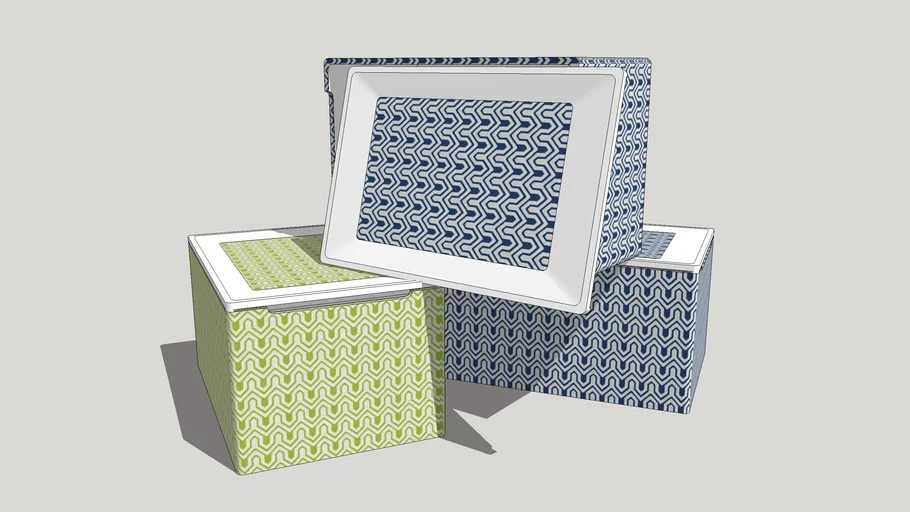 Arts And Crafts Storage Boxes | 3D Warehouse