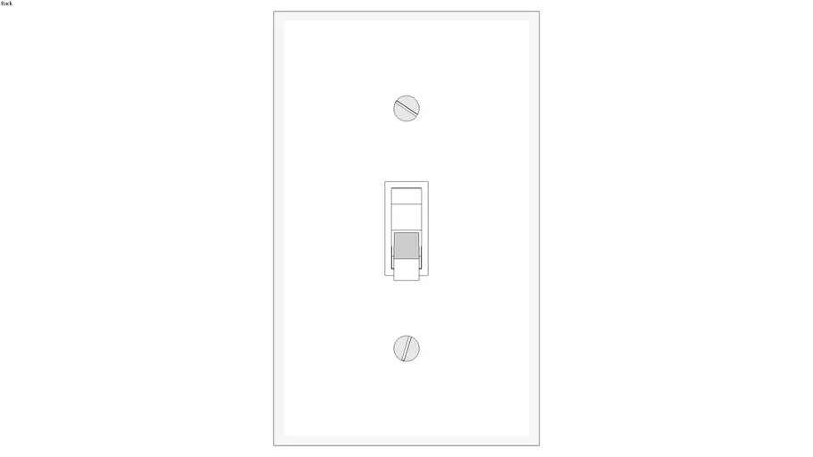Single Gang Switch | 3D Warehouse