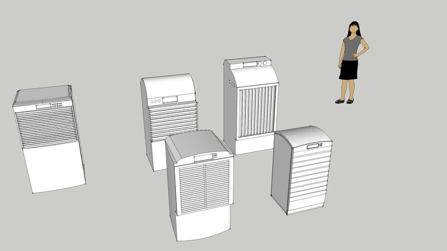 Portable airconditional or aircooler | 3D Warehouse