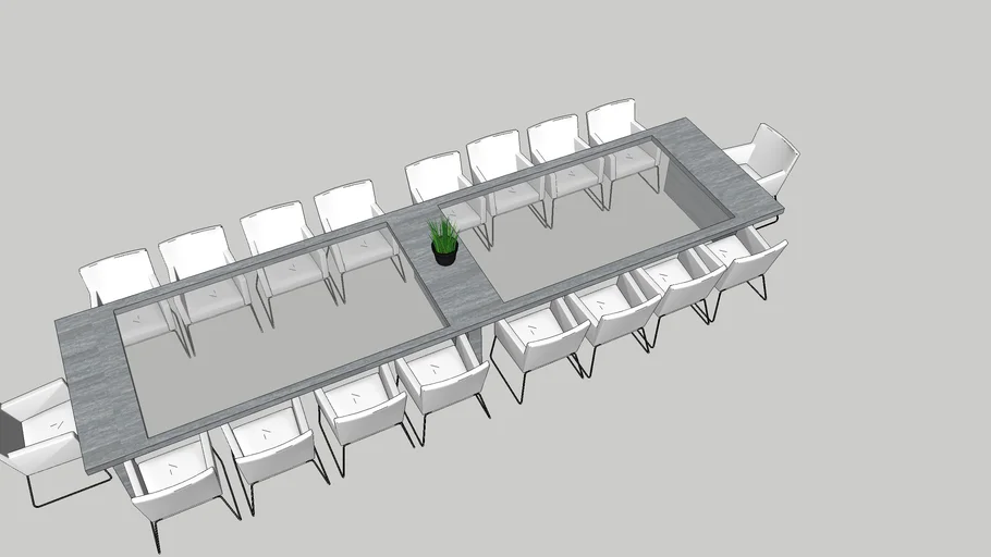 Mansion Dining Table (18 Seats) | 3D Warehouse