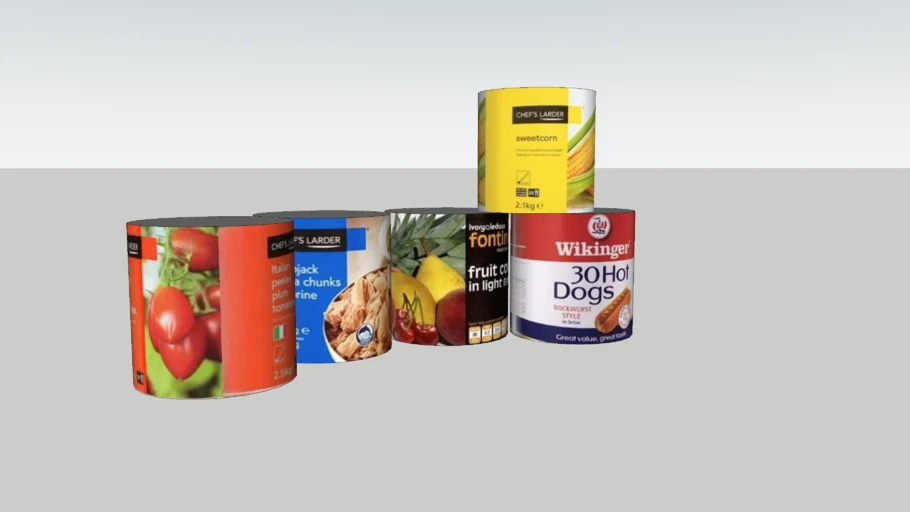 Food cans | 3D Warehouse