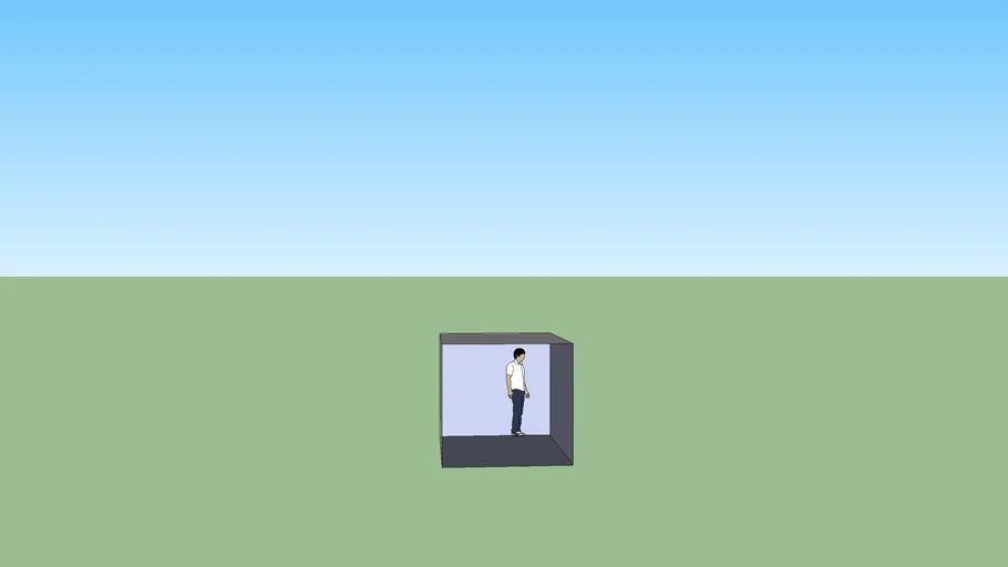 Man stuck in box | 3D Warehouse