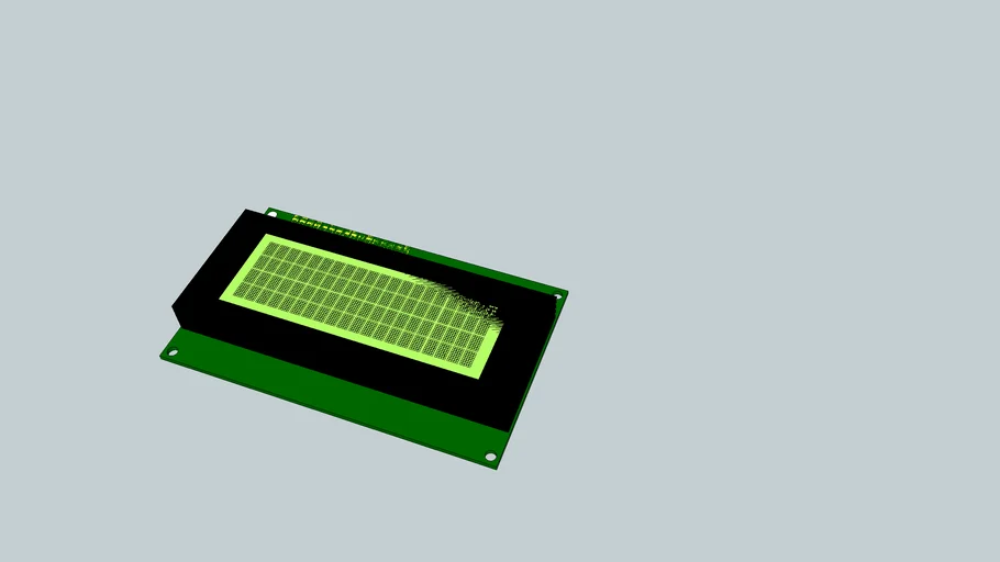 20x4 HD44780 LCD | 3D Warehouse