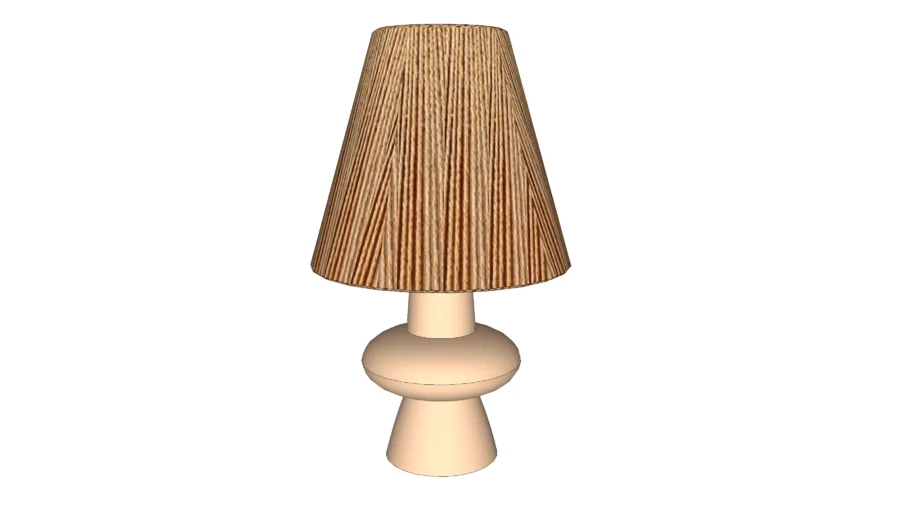 Target_Ceramic Table Lamp with Rope Shade | 3D Warehouse