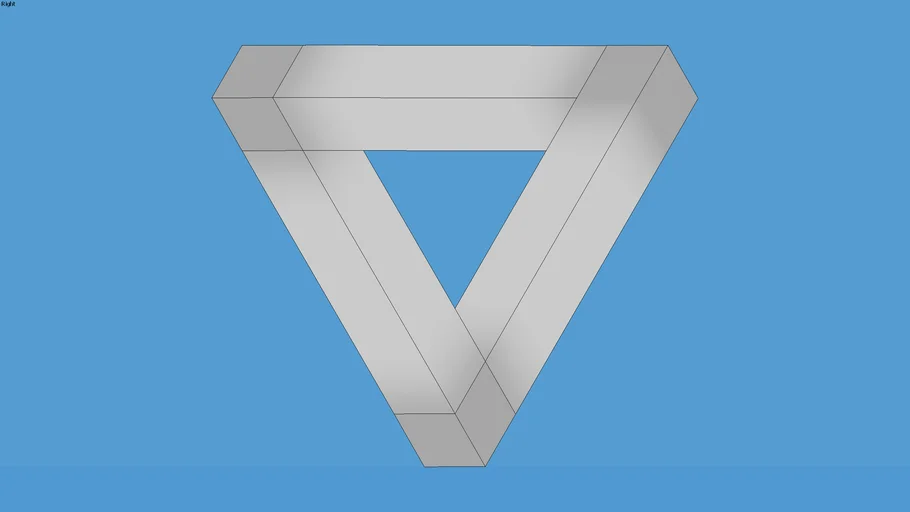 Mathieu Haemakers impossible triangle | 3D Warehouse