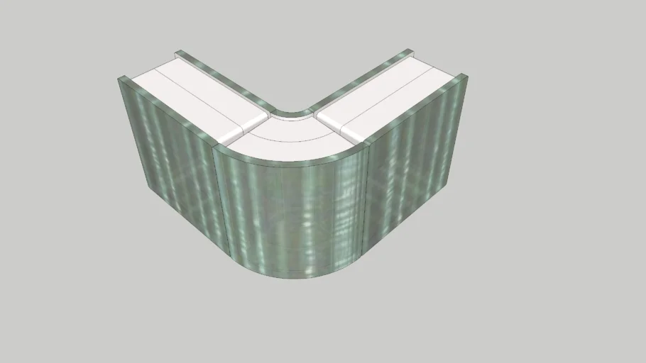 Curved angular glassblock | 3D Warehouse