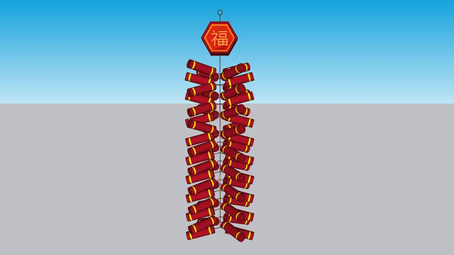 Chinese Firecracker 03 | 3D Warehouse