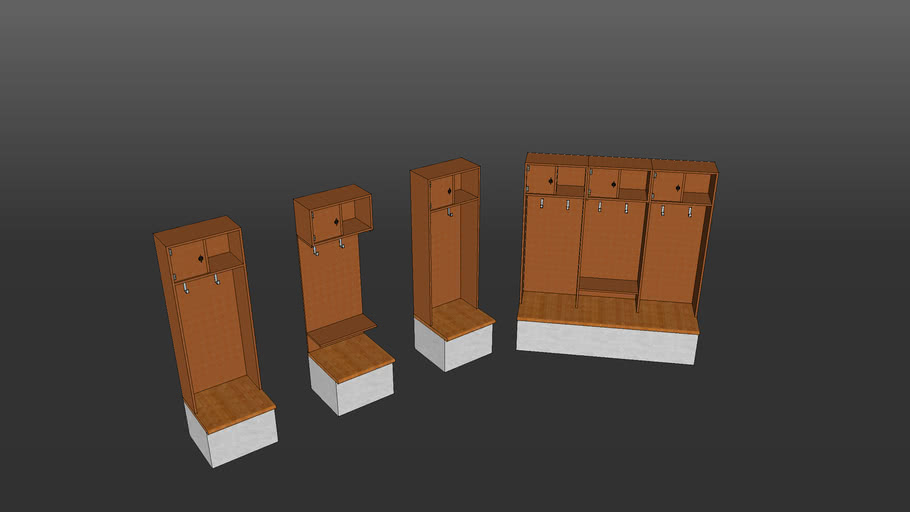 Lockers for Perrysburg Locker Room | 3D Warehouse