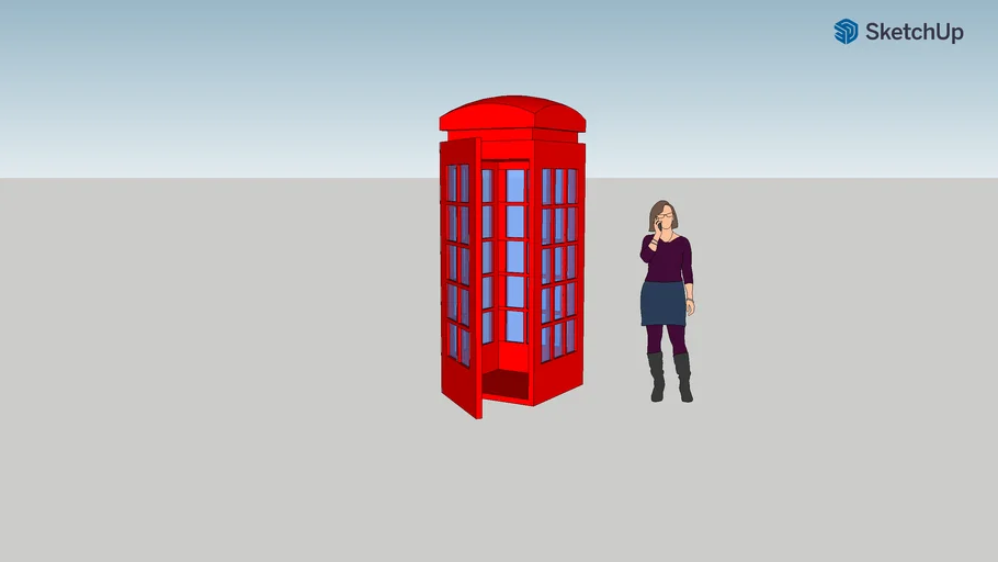 Telephone Box | 3D Warehouse