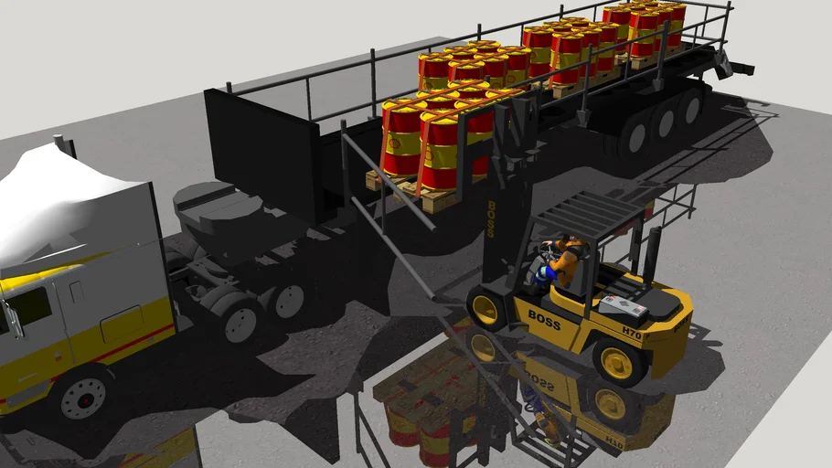 Shell Trailer Truck | 3D Warehouse