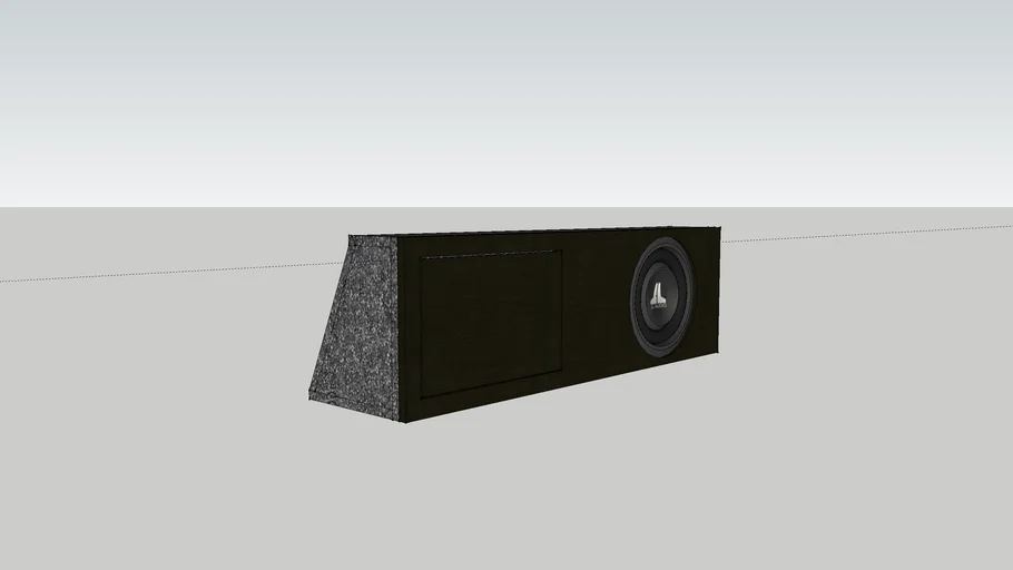 10' Subwoofer enclosure + storage | 3D Warehouse