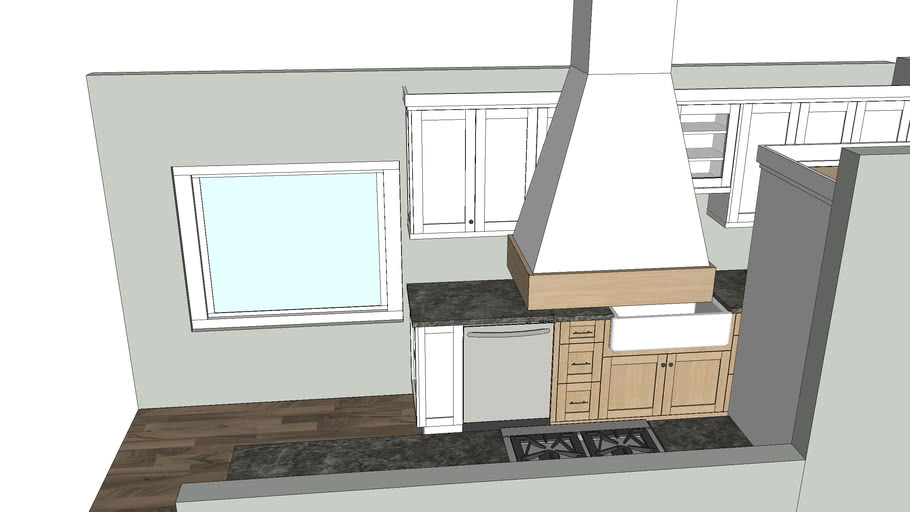 Tapered hood | 3D Warehouse