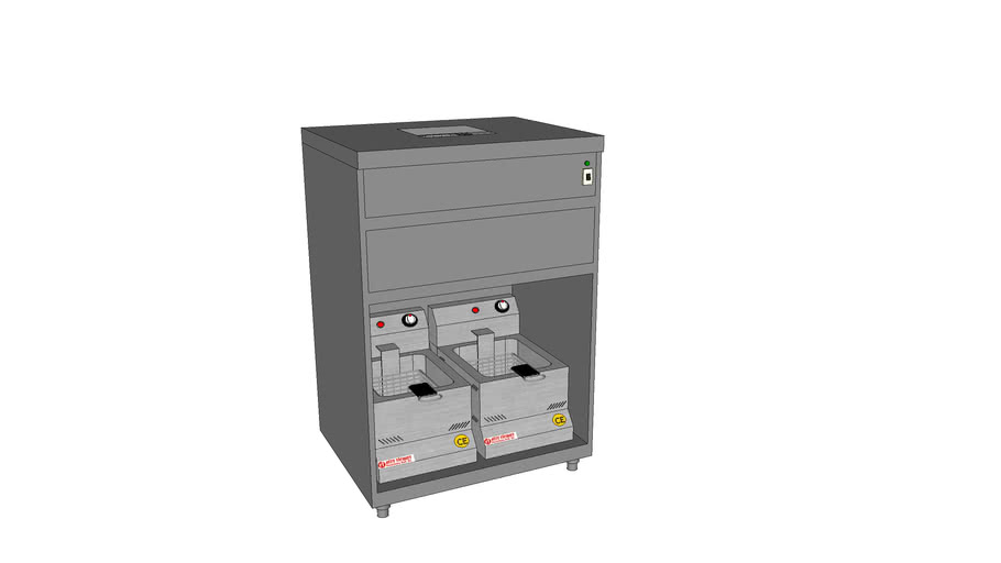 FRYER WITH EXHAUST | 3D Warehouse