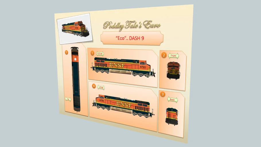 'Eco DASH 9 Train Kit'... 'Amended Version'.. 'Make it Yourself!' | 3D ...