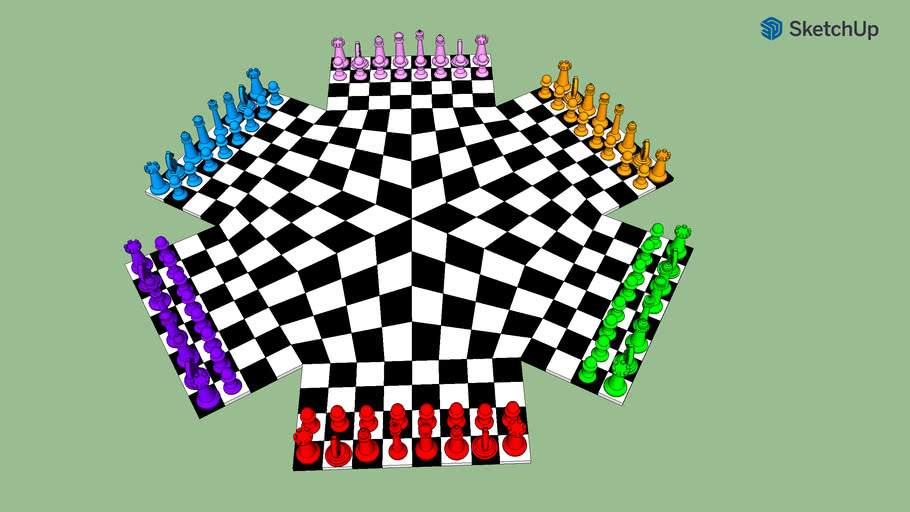 Six players chess | 3D Warehouse