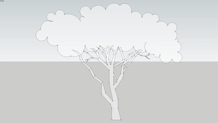 2d white tree02 | 3D Warehouse