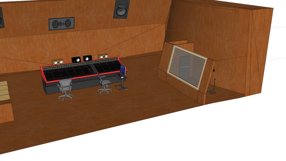 recording studio with vocal booth | 3D Warehouse