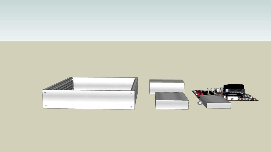 HTPC 19' 2U Rack 40cm Project - Components | 3D Warehouse