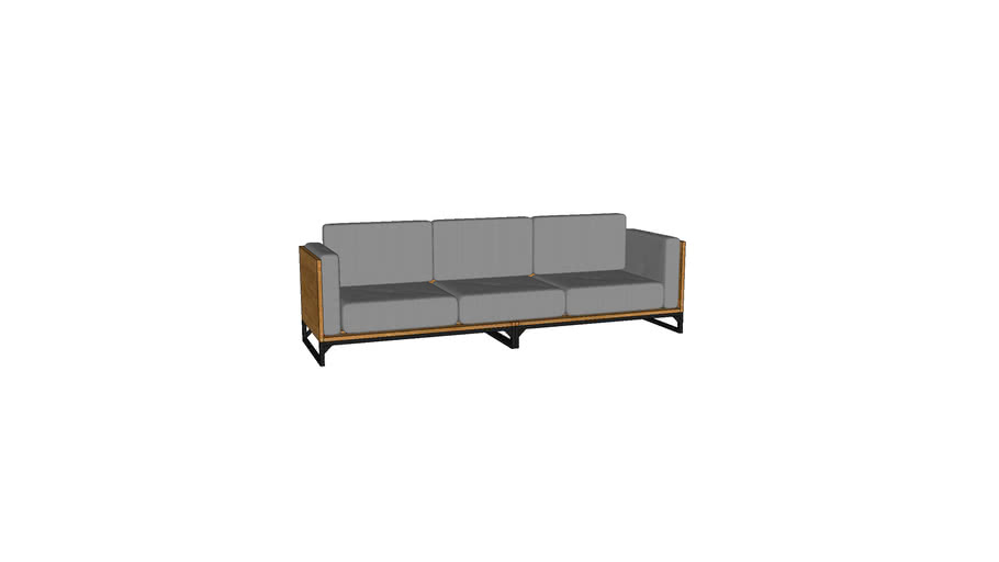 ANDY SIGNITURE-4 Seater Sofa frame only | 3D Warehouse