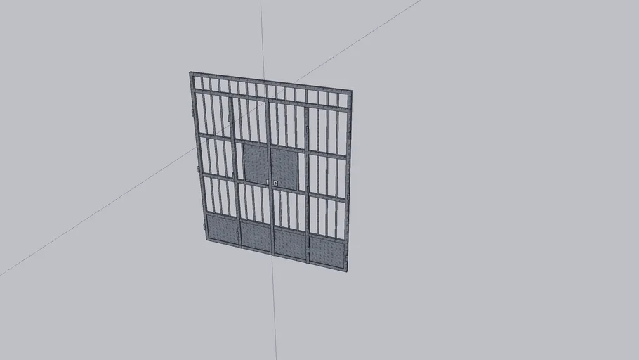 rejas de 4 hojas para negocio 2 x 2.3 me | 3D Warehouse
